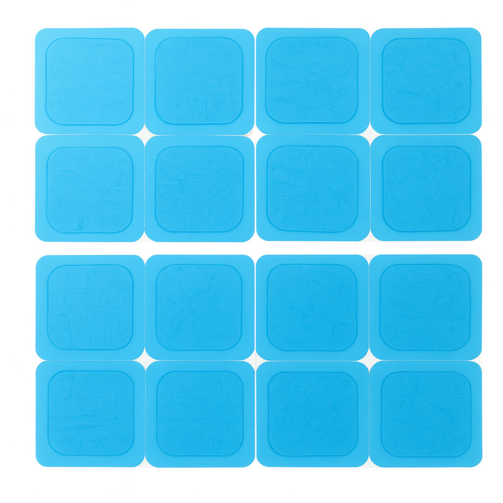 16 self-adhesive gel pads for permanent electrodes 45 x 45 mm – axion GmbH