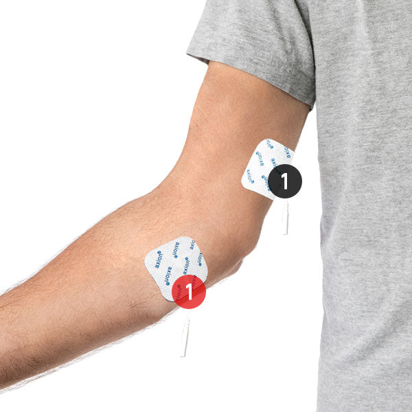 TENS pain therapy for a golfer's elbow | axion – axion GmbH
